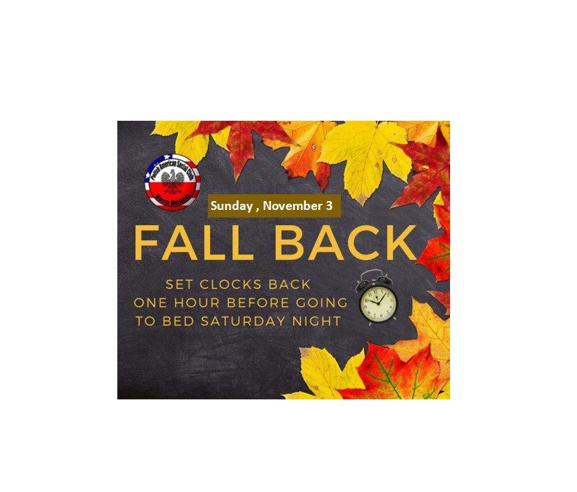 Fall Back One Hour on Sunday, November 3 – Polish American Social Club ...